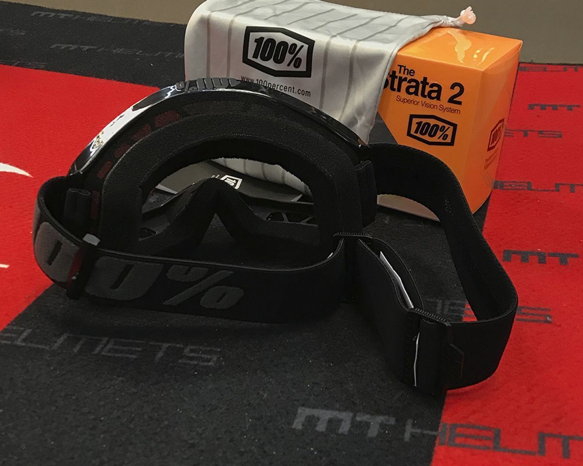 Маска кросова 100% STRATA Goggle II Black - Clear Lens купити в Києві ...